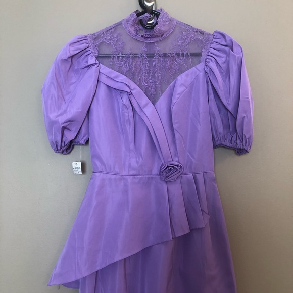 Vintage | Dresses | Awesome 8s Purple Prom Party Dress Vintage Gown ...